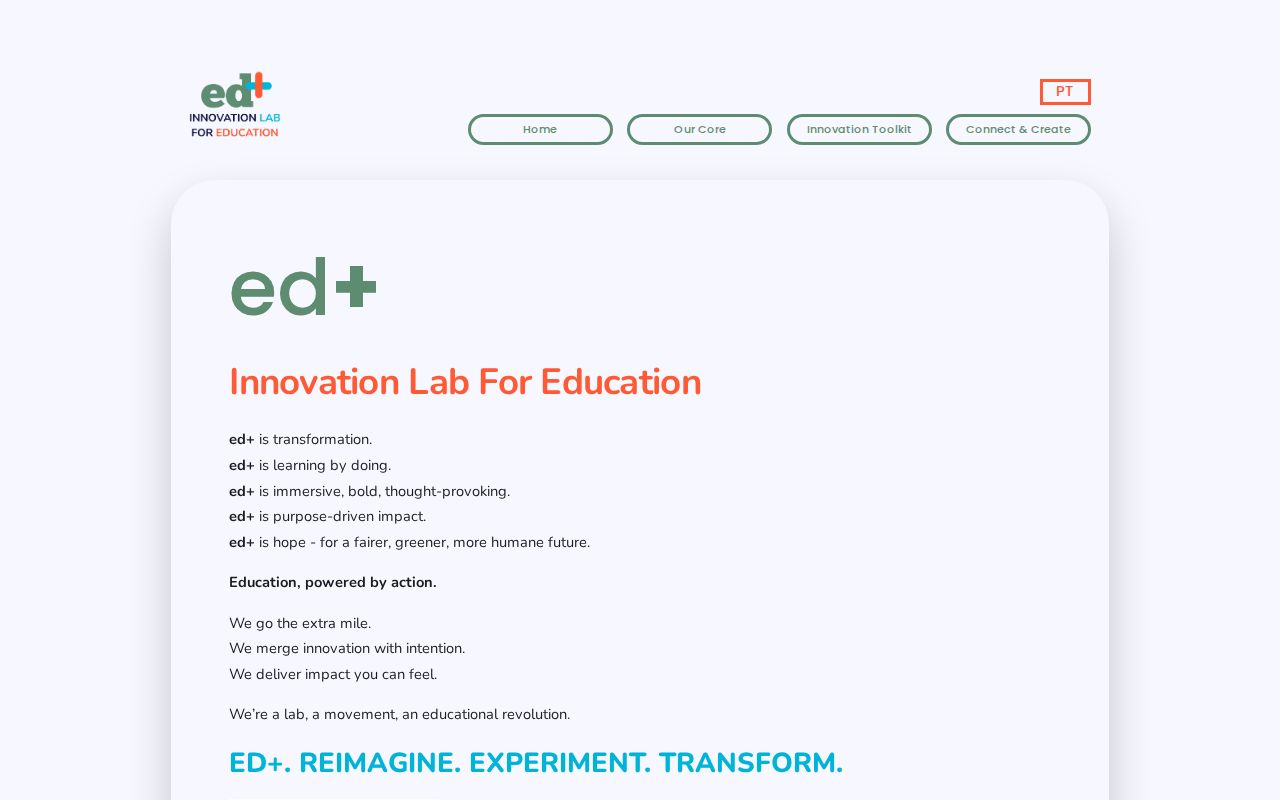 ed+ Innovation Lab for Education
